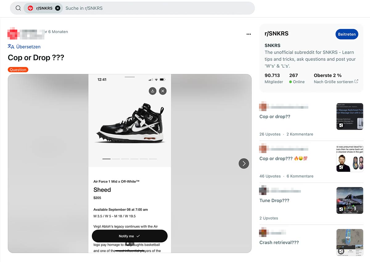 Cop or Drop - Was heisst das? | everysize Sneaker Lexikon